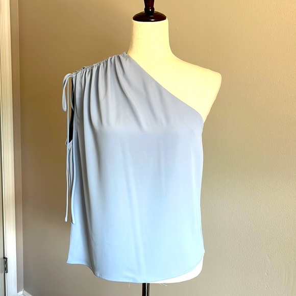 Love Bonito | Tops | One Shoulder Blue Top | Poshmark